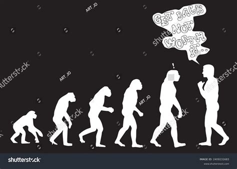 Evolution Gone Wrong Be Stock Vector Royalty Free 2409231683