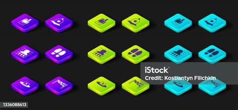 배지 범죄 현장 용의자 범죄 발자국 영국 경찰 헬멧과 워키 토키 아이콘으로 보안관 모자를 설정합니다 벡터 0명에 대한 스톡 벡터 아트 및 기타 이미지 Istock