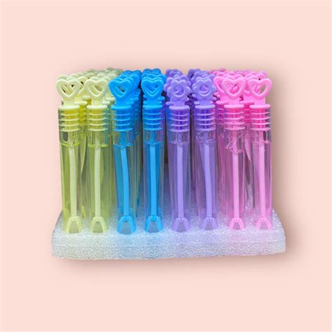 Mini Bubbles Approx 8cm Each Assorted Colours Bemaniapartysupplies