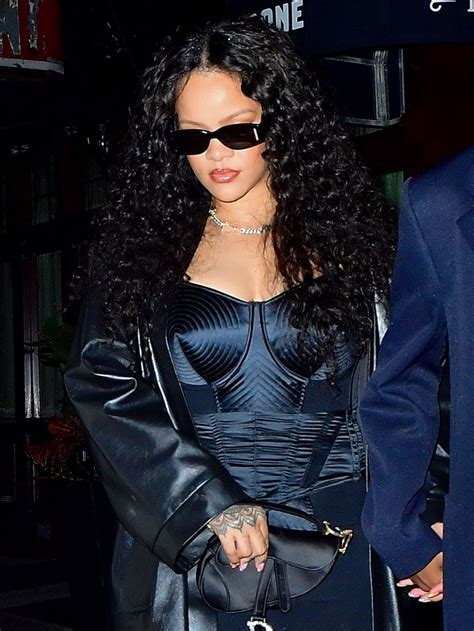 Rihannas Cone Bra Corset Is Giving 90s Madonna Who What Wear