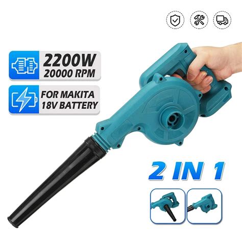 무선 전기 송풍기 흡입 휴대용 리프 컴퓨터 집진기 마키타 18v 배터리용 리튬 이온 배터리 전동 공구 Aliexpress