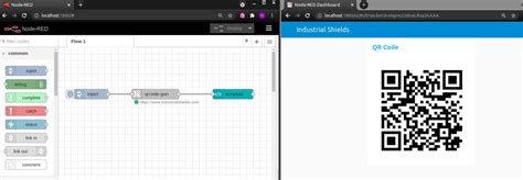 Node Red Tutorial How To Generate A Qr Code With Raspberry Plc