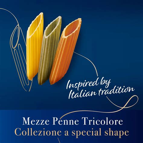 Barilla Collezione Pasta Mezze Penne Tricolori 500g Click Cuisine