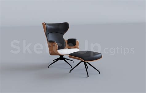 9725 Free Sketchup Armchair Model Download