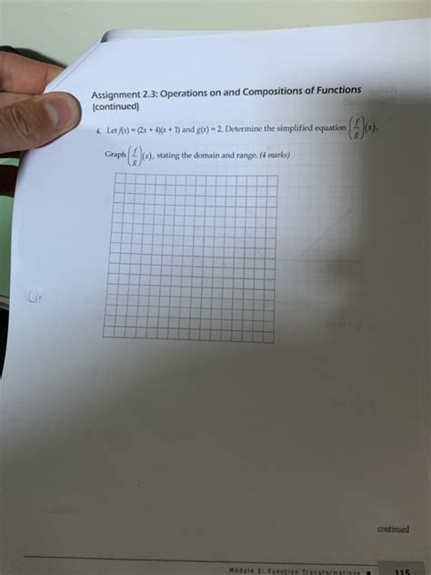 Solved Assignment 23 Operations On And Compositions Of