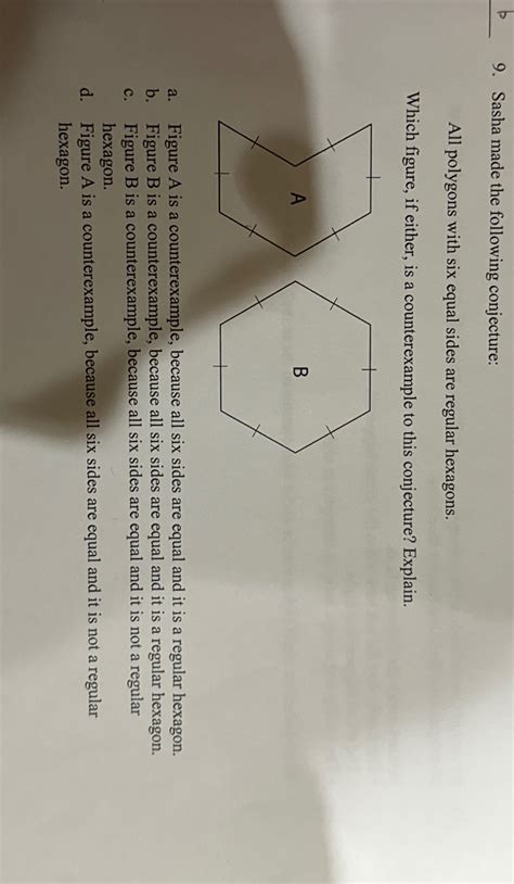 Solved Sasha Made The Following Conjectureall Polygons With