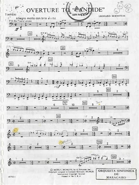 23 Bernstein Overture Candide Timpani Pdf
