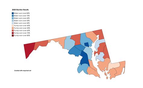 2020 Maryland Election Maps By Voting Method Rmaryland