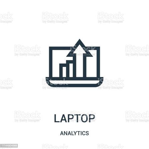 애 널리 틱 스 컬렉션의 랩톱 아이콘 벡터 얇은 라인 노트북 개요 아이콘 벡터 일러스트 레이 션 0명에 대한 스톡 벡터 아트 및 기타 이미지 Istock