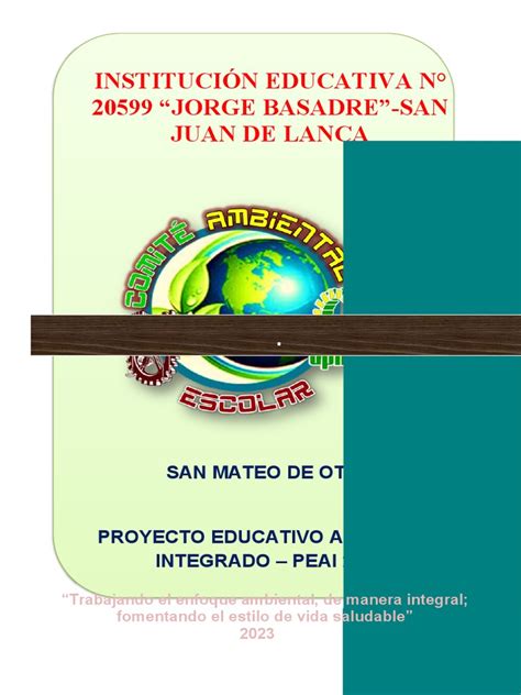 Peai 2023 Jorge Basadre Pdf Sustentabilidad Residuos