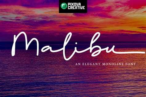 Malibu Font By Pixova Creative · Creative Fabrica Malibu Font By Pixova Creative · Creative Fabrica