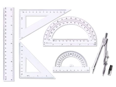 Protractor Compass Ruler