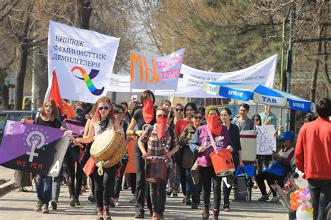 Kyrgyzstan Women March For Their Rights Eurasianet