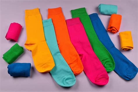 Premium Photo Colorful Collection Of Cotton Socks