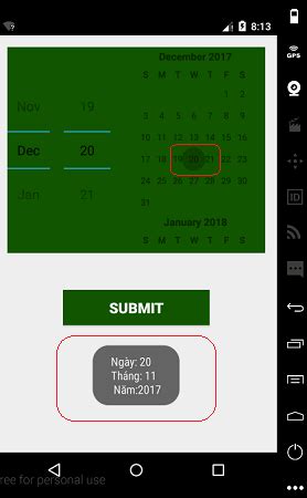Lập trình Android DatePicker