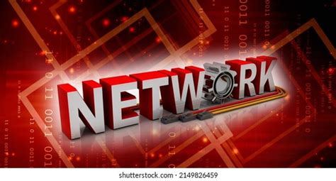 3d Rendering Network Connection Internet Communication Stock
