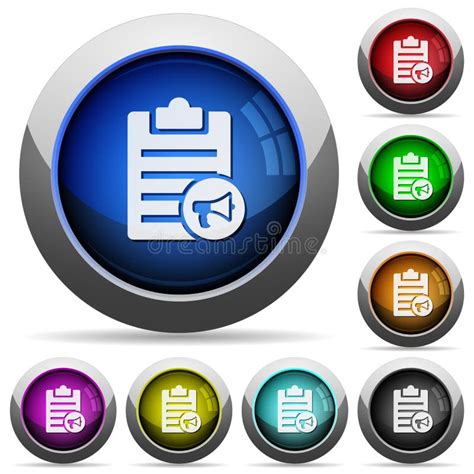 Note Reading Aloud Simple Icons Stock Vector Illustration Of