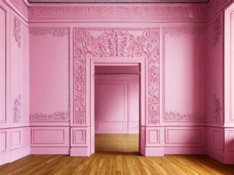 Premium Photo A Pink Wall In A Empty Room Background Empty Living