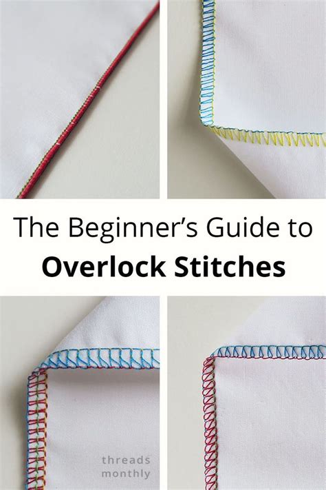 Beginners Guide To Serger Overlocker Machine Stitches Serger Stitches Serger Overlocker