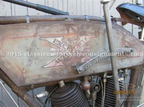1914 Excelsior Twin Cylinder Two Speed Model Ts Vintage Motorcycle