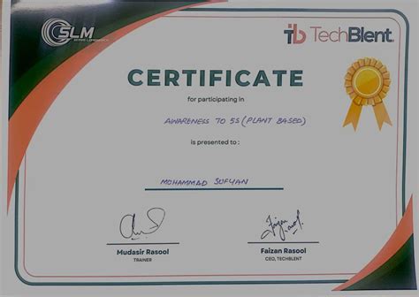 Muhammad Sufyan Ali On Linkedin Training On 5s 😊