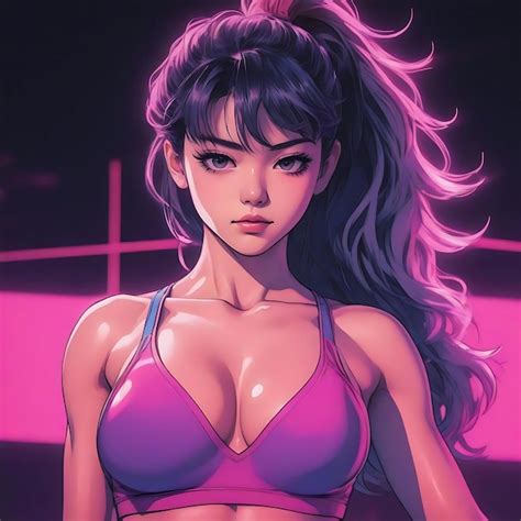 Ilustración De Dibujos Animados Dibujados A Mano De Una Hermosa Chica Haciendo Ejercicios De