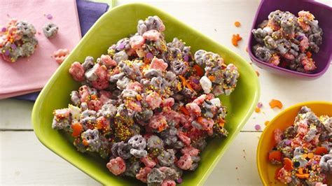 Monster Cereal Snack Mix Recipe Cereal Snacks Quick Halloween