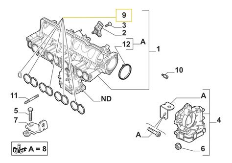 Kit Junta Coletor Admissão Jeep Renegade Fiat Toro Diesel