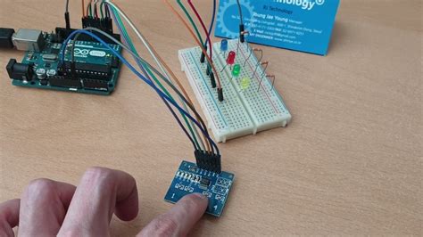 Arduino Uno 로 Ttp224 터치센서를 사용해서 여러개 Led 제어해 보기 Youtube