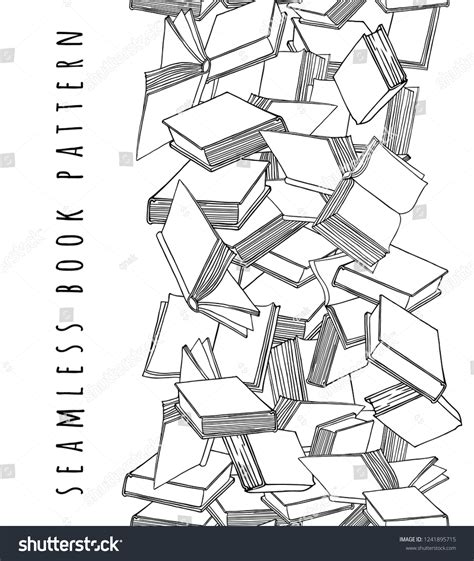 book pattern seamless vertical texture open stock vector royalty free