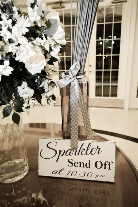 Sparkler Exit Wedding Sign Leonarda Dover