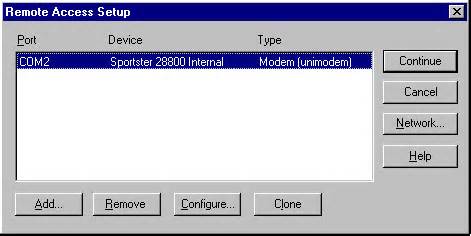 Configure Remote Access TCP IP
