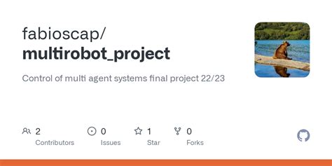GitHub Fabioscap Multirobot Project Control Of Multi Agent Systems