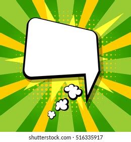 Clear Empty Boom Comic Speech Bubble Stock Vector Royalty Free