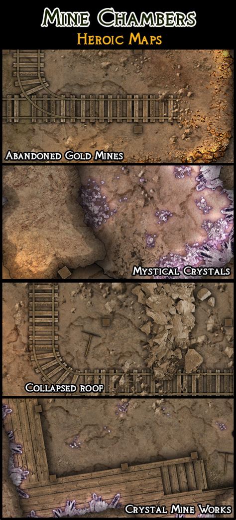 Heroic Maps Modular Kit Mine Chambers Heroic Maps Caverns And Tunnels Dungeons