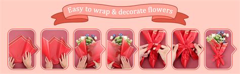 Yahenda Hojas De Papel De Regalo De Flores Negras Con Borde Dorado Estilo Coreano Para