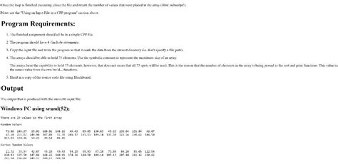 Solved Overview For This Assignment Write A Program That Chegg