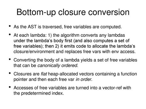 Closure Conversion Compiling λ Ppt Download