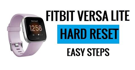 How To FITBIT Versa Lite Hard Reset Factory Reset Easy Steps