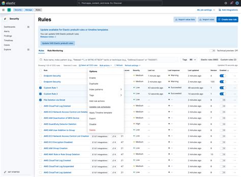 Docs Bulk Edit Rule Schedules · Issue 2453 · Elasticsecurity Docs