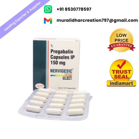 Pregabalin 150 Mg Capsule At ₹ 59stripe Nervigesic In Surat Id