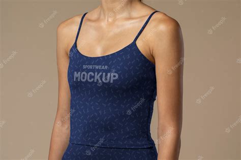 Premium Psd Woman Wearing Sportswear Mock Up