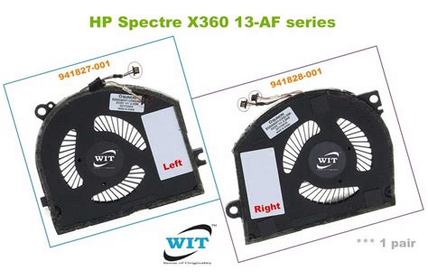 Laptop CPU GPU Internal Cooling Fan Pair For HP Spectre X360 13 AF 13T