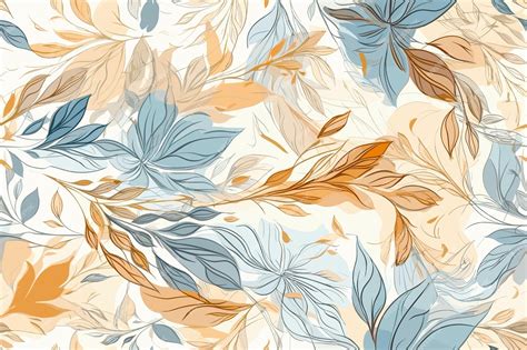 Premium Vector Artistic Hand Drawn Floral Ornament Pattern Abstract