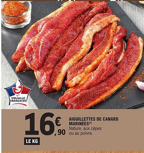 Promo Aiguillettes De Canard Marinées chez E Leclerc iCatalogue fr