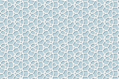 기하학적 볼륨 볼록 스닉 화이트 3d 패턴 동양 인도네시아어 아시아 스타일에 푸른 배경을 엠보싱 오픈워크 아라베스크 레이스 텍스처 0명에 대한 스톡 벡터 아트 및 기타