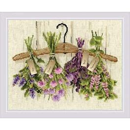 Borduurpakket Herbs Om Te Borduren Riolis Met Telpatroon 1717 C R