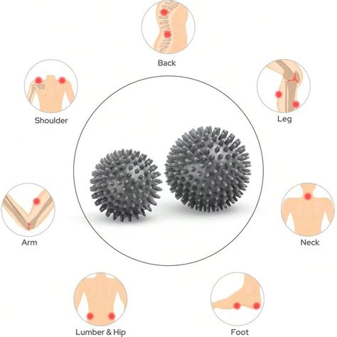 Massage Balls 3 Piece Muscle Roller Lacrosse Ball For Plantar Fascia