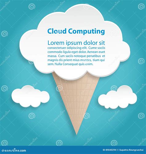 Cloud Computing Technology Stock Vector Illustration Of Scheme