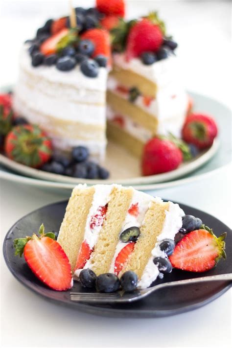 Gluten Free Vegan Vanilla Cake With Summer Berries The Loopy Whisk